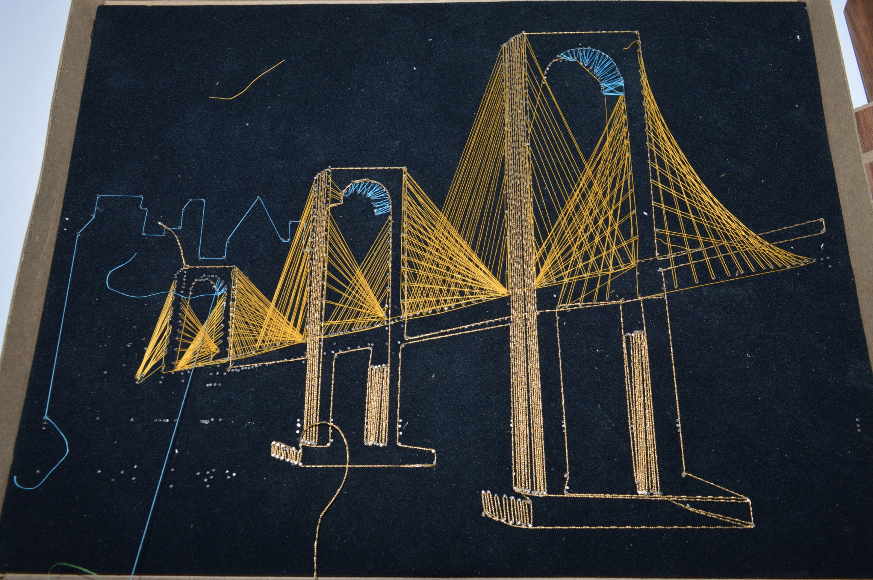 Threadcraft String Art Kit Suspension Bridge String Art Do - Etsy UK