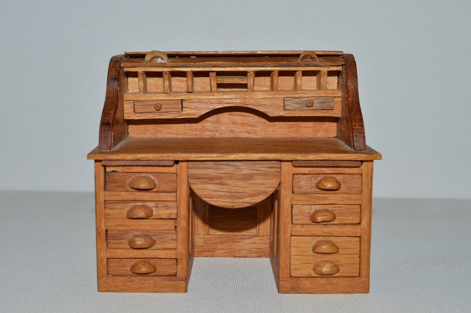 Miniature Roll Top Desk Miniature Furniture Doll Furniture - Etsy