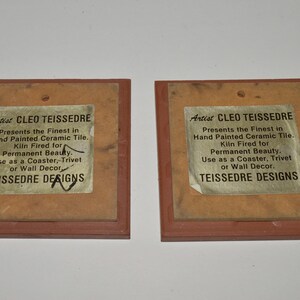 Cleo Teissedre Tiles, Southwest Art Tiles, Teissedre Tile Trivets ...