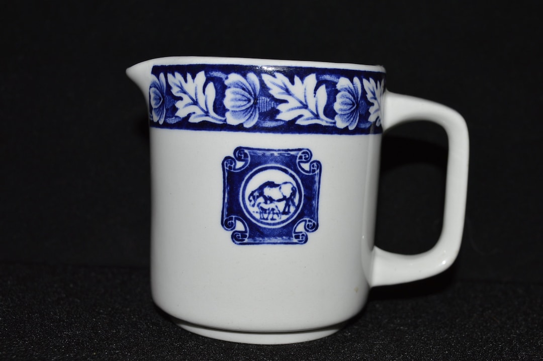 Rocklite Hotel Ware Creamer Dunn Bennett Beautiful Blue and - Etsy