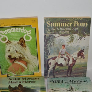 Vintage Scholastic Books, Children's Paperback Horse and Animal Stories ...