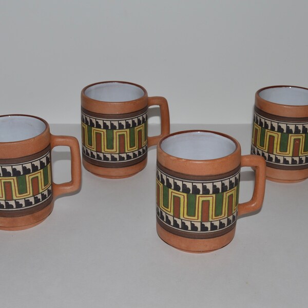 Hand Painted Mugs From Peru - Etsy
