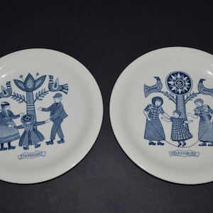 Vintage Royal Sphinx Staphurst Holland Plates, Delft Type Dutch Plates ...