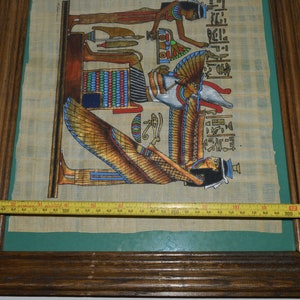 Egyptian Papyrus Picture, Framed Papyrus Painting, Signed Egyptian Art ...
