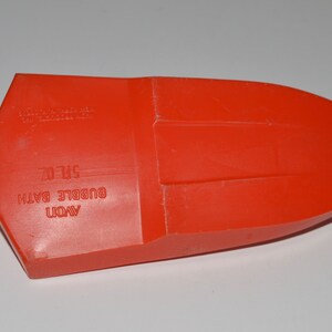 Vintage Red Plastic Rocket, Avon Red Streak Bubble Bath, Red and White ...