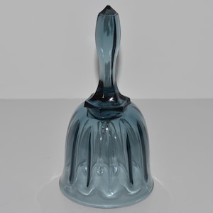 Vintage Fenton Glass Bell, Blue Glass Bell, Fenton Art Glass ...