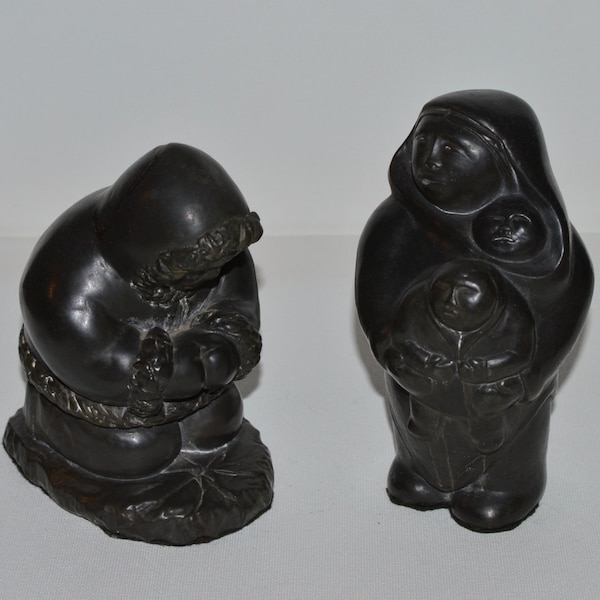 Inuit Eskimo Soapstone Carvings - Etsy
