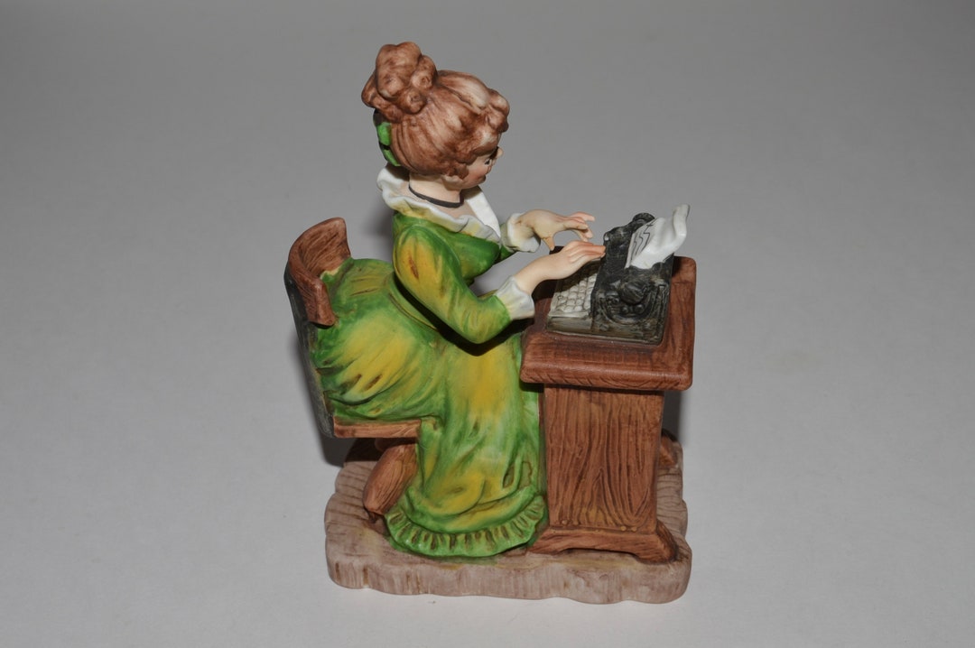 Vintage Geo Z. Lefton Secretary Figurine, Lefton Fine China Hand ...