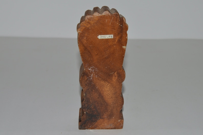 Vintage Wooden Tiki Statue Long Life Tiki Souvenir Tiki Idol - Etsy