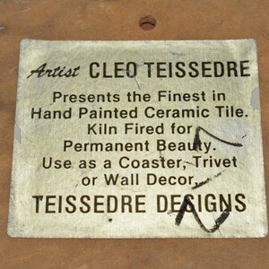 Cleo Teissedre Tiles, Southwest Art Tiles, Teissedre Tile Trivets ...