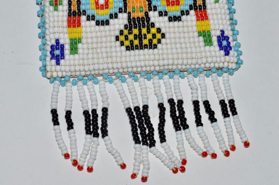 Beaded Thunderbird Necklace, Native Design Thunderbir… - Gem