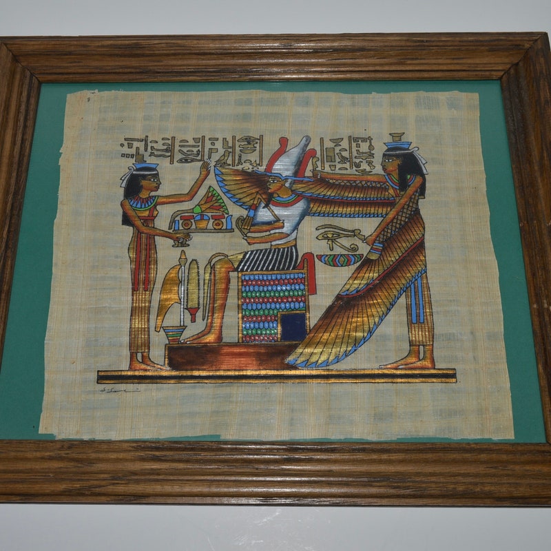 Signed Papyrus Egypt - Etsy