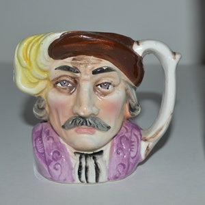 Japan Toby Mugs, Toby Face Jugs, Hand Painted Face Mugs, Ceramic Toby ...