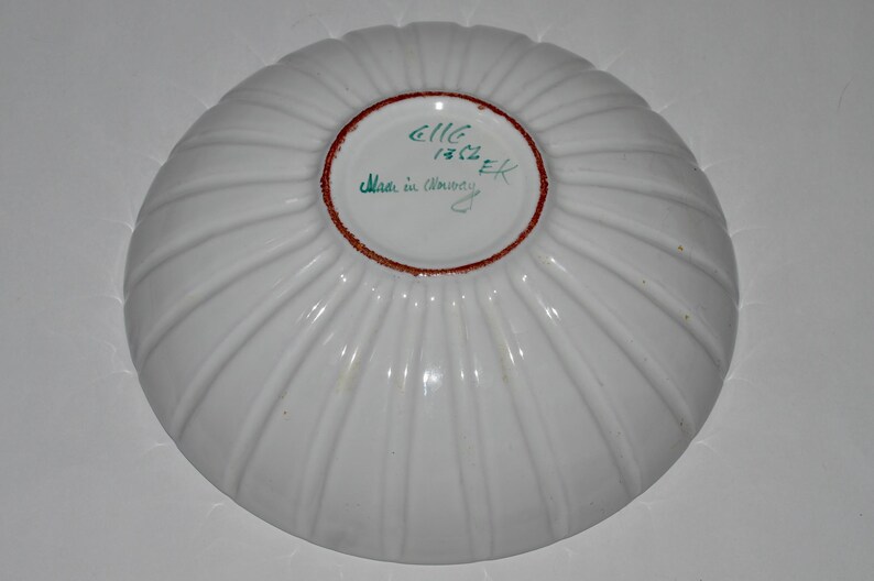 Elle Keramik Norway Pottery Bowl, Elle Pottery 9 Inch Bowl, Aqua ...