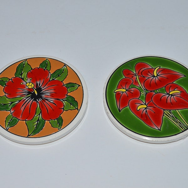 Tropical Coasters - Etsy