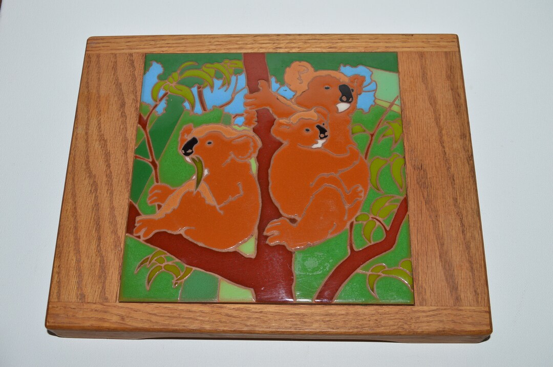 Koala Trivet Wall Hanging, Koala Art Tile, Hot Plate Stand, Kitchen ...