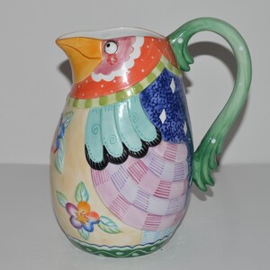 Fitz and Floyd Bird Pitcher Whimsical Design Fitz & Floyd - Etsy