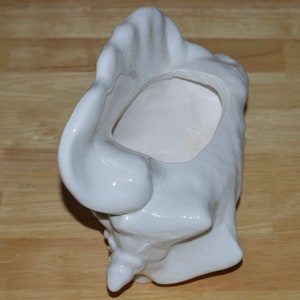 Seashell Planter, White Conch Shell Shaped Planter, Decorative Shell ...