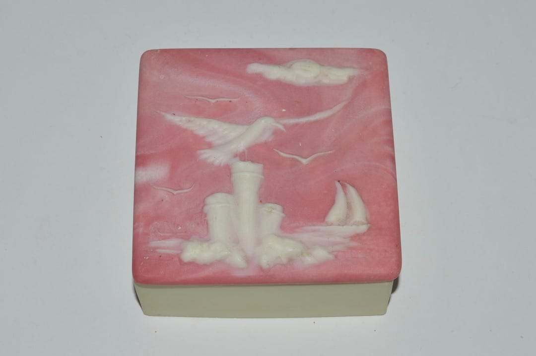 Robert Nemith Pink Trinket Box, Incolay Trinket Box, Seagull Trinket ...