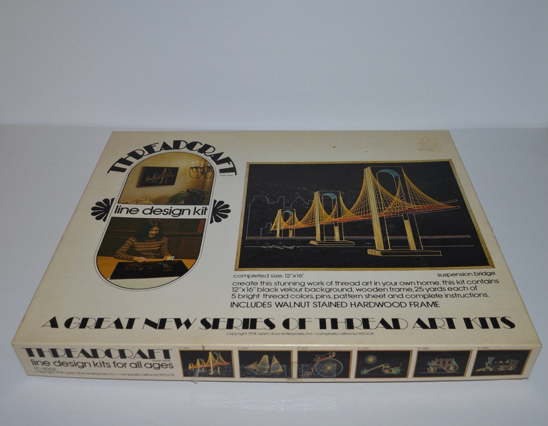 Threadcraft String Art Kit, Suspension Bridge String Art, Do It ...
