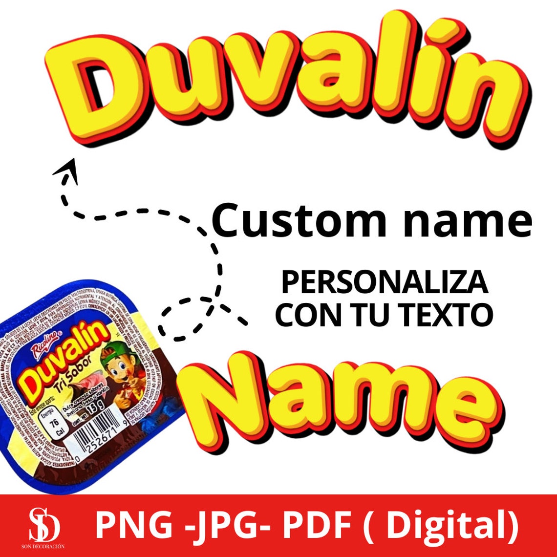 Duvalín logo custom name ,nombre personalizado, Alta resolución ...