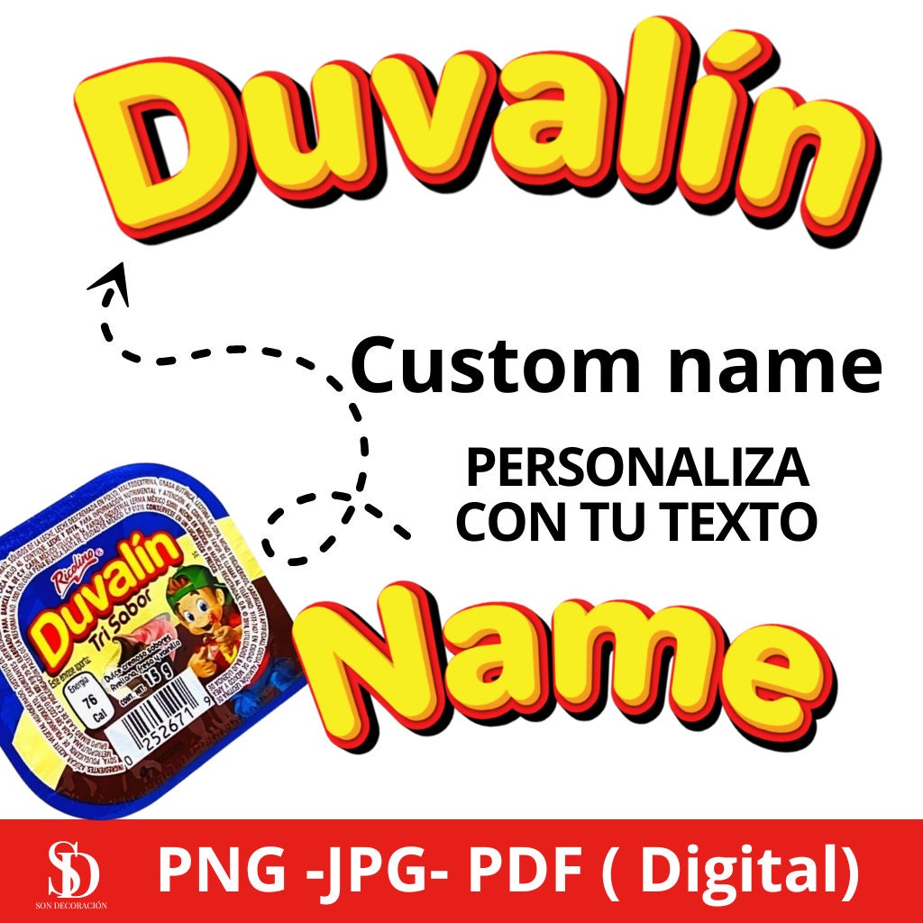 Duvalín logo custom name ,nombre personalizado, Alta resolución ...