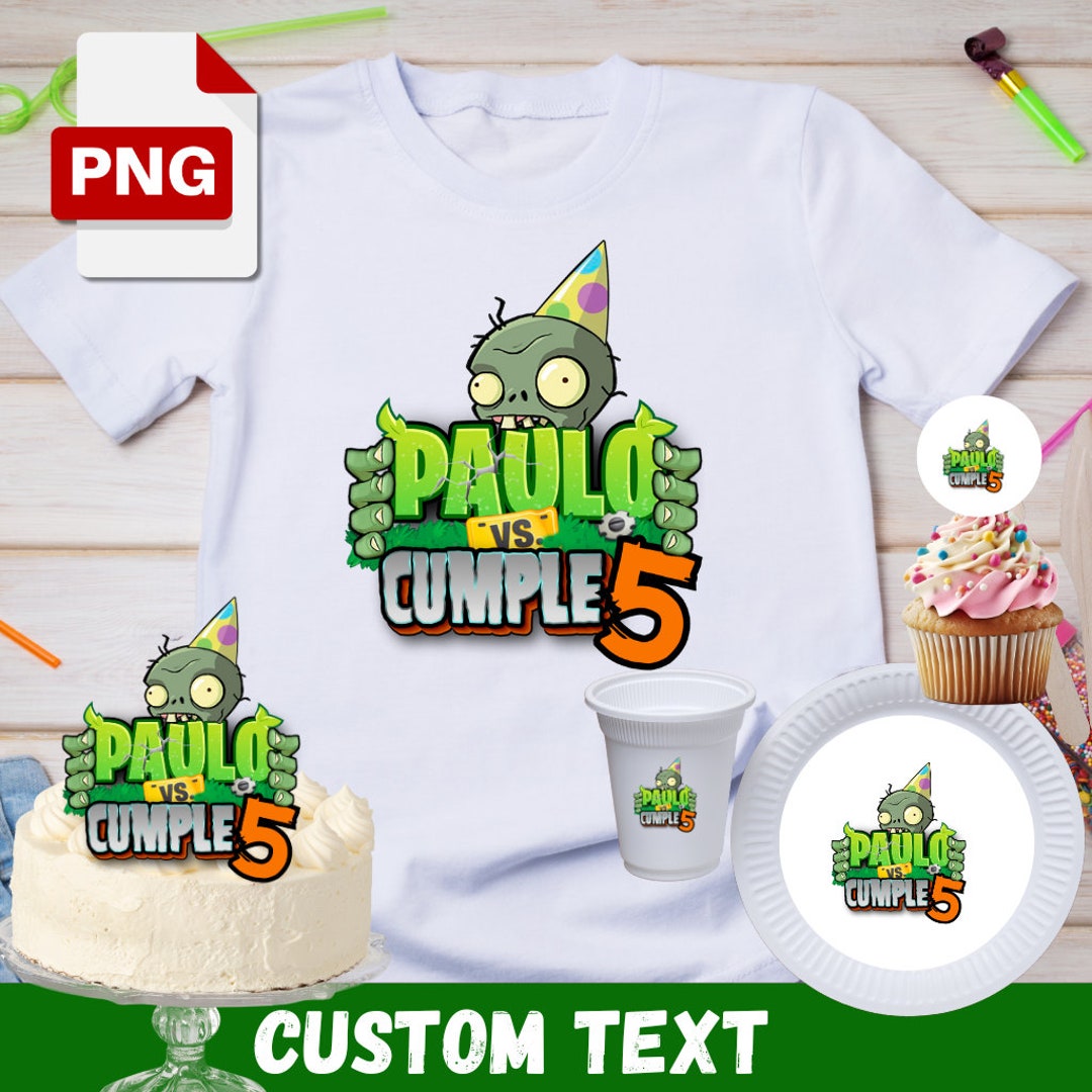 Plants Vs Zombies Logo, Custom Name, Plants PNG, Clipart Image, File in ...