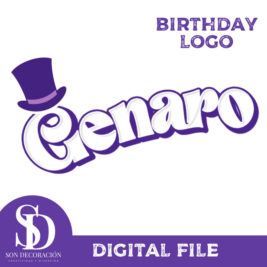 Wonka Chocolate Factory Sign Birthday Logo - Etsy