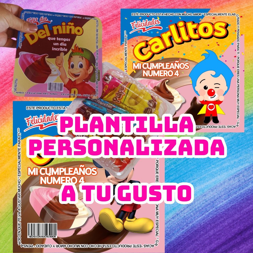 Plantilla PERSONALIZADA Duvalin Gigante, imprime, corta y pega. - Etsy ...