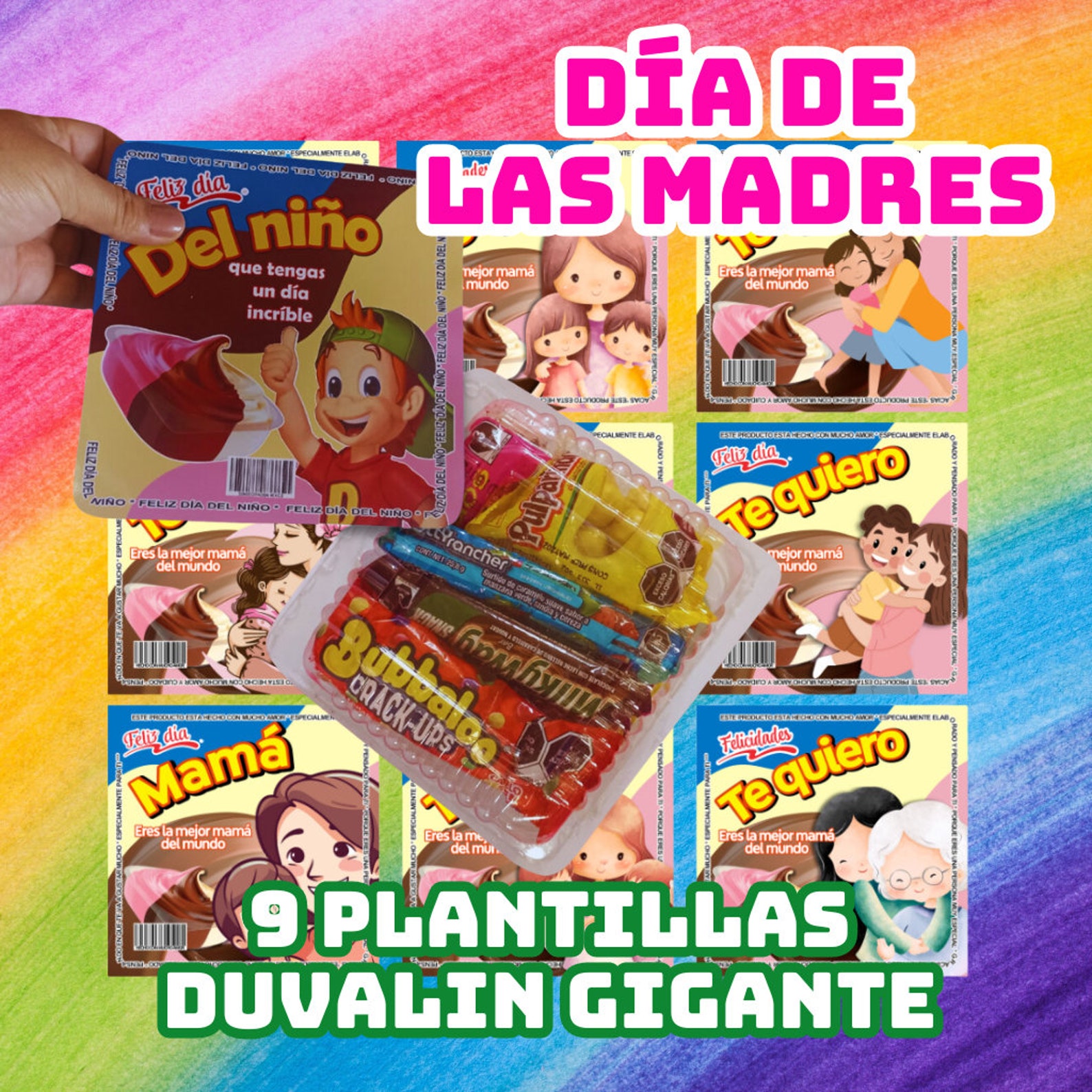 9 Mother's Day Duvalín Templates, Giant Duvalin, Print, Cut and Paste ...