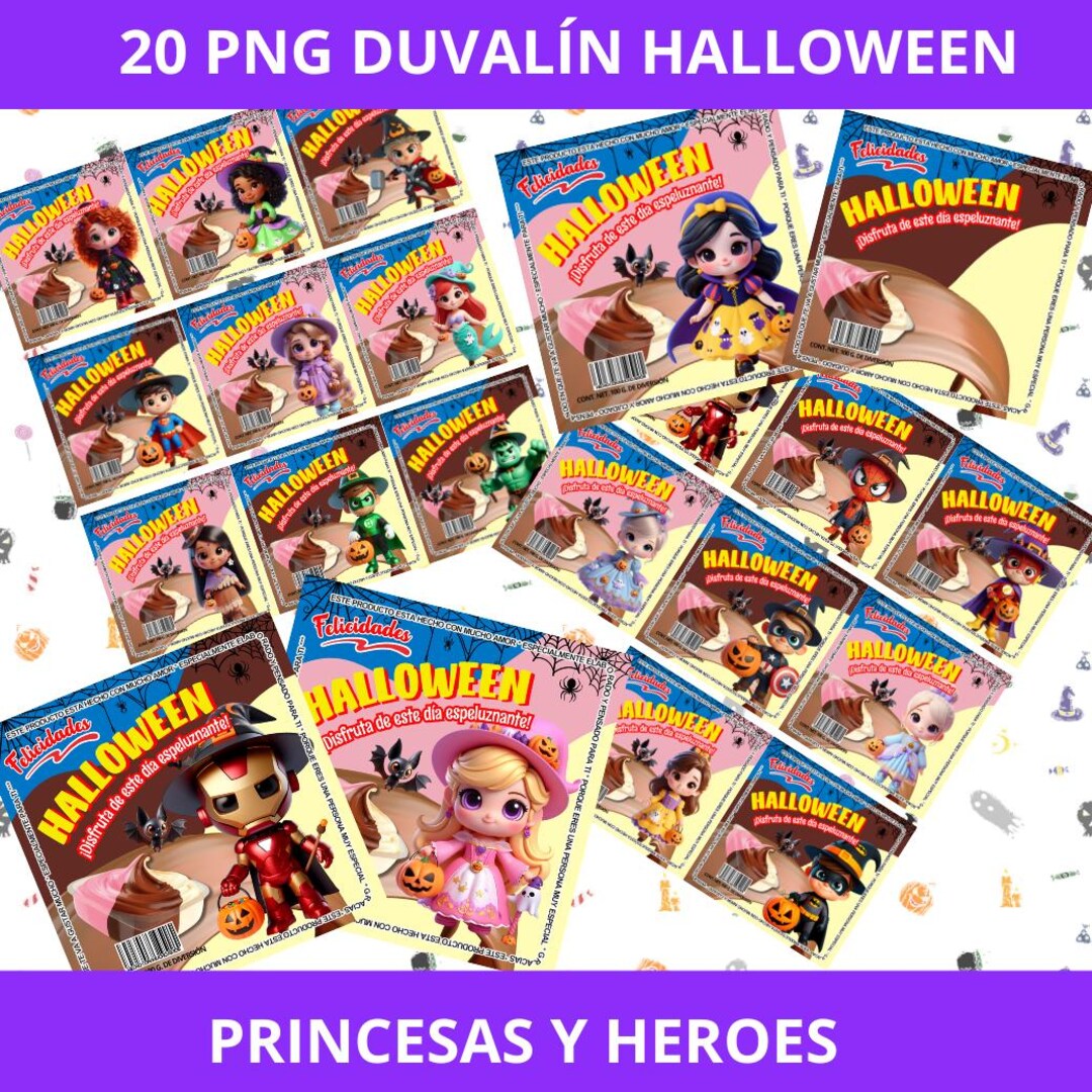 20 Duvalín HALLOWEEN Templates, High Resolution, Giant Duvalin, Print ...
