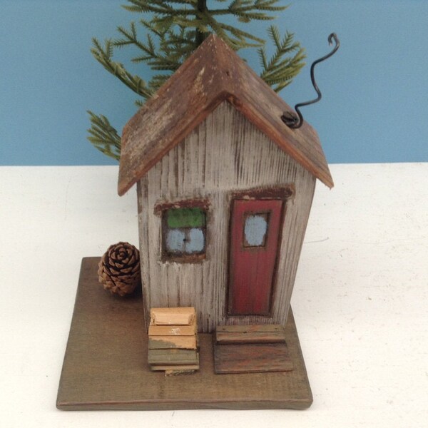 Wood Block House - Etsy