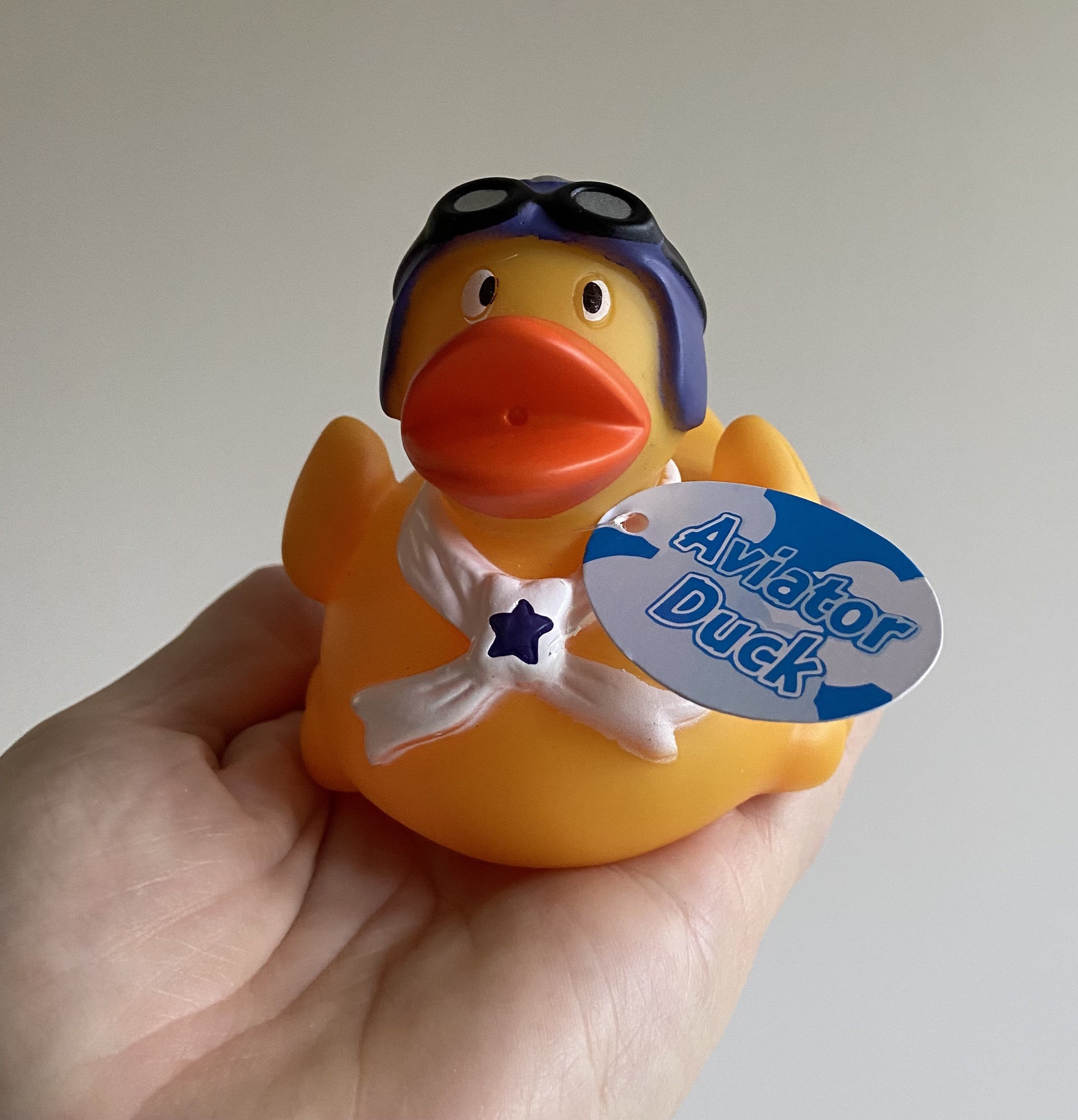 Pilot Rubber Duck. 3" Yellow Ducky With Goggles and Flight Helmet. Fun ...