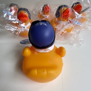 Pilot Rubber Duck. 3" Yellow Ducky With Goggles and Flight Helmet. Fun ...