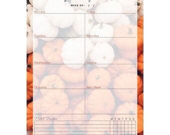 Digital Download Fall Weekly Planner, Ipad, Goodnotes, Printable - Etsy