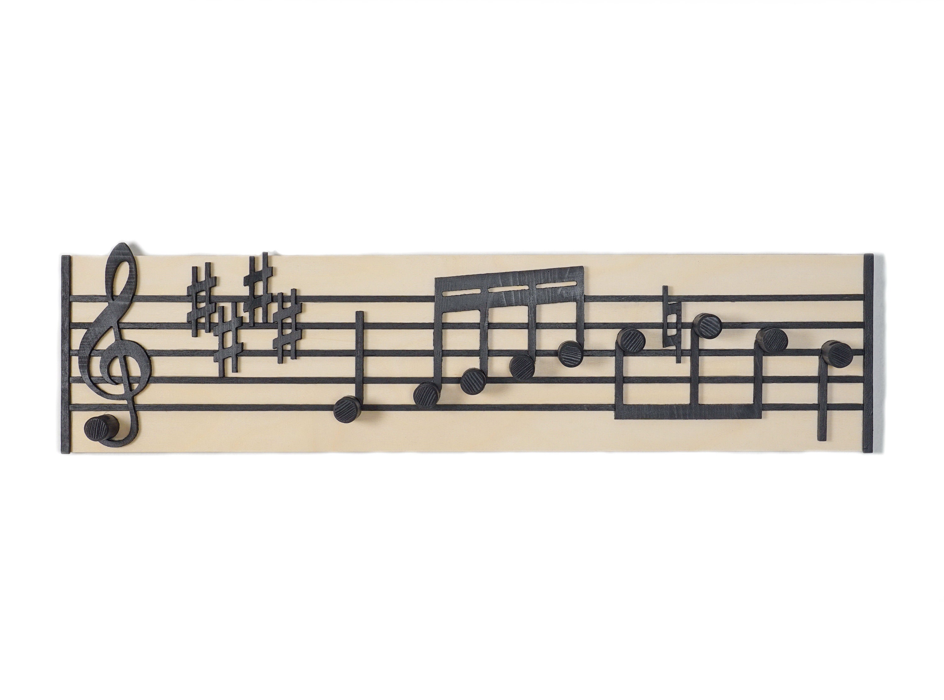 Chopin Music Notes Wooden Coat Rack / Coatrack - Etsy