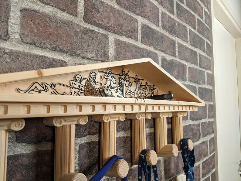 Greek Temple Wooden Coat Rack / Coatrack - Etsy