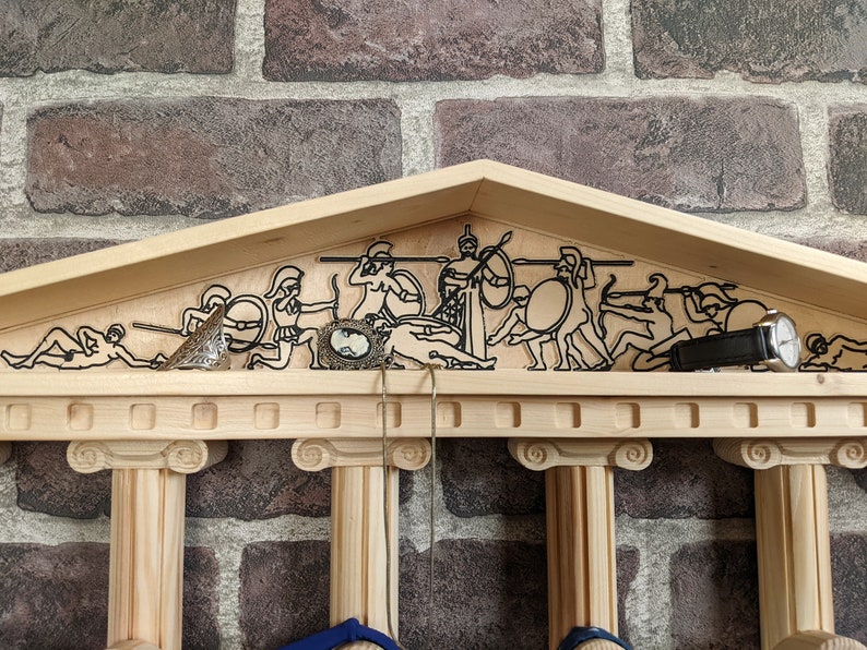 Greek Temple Wooden Coat Rack / Coatrack - Etsy