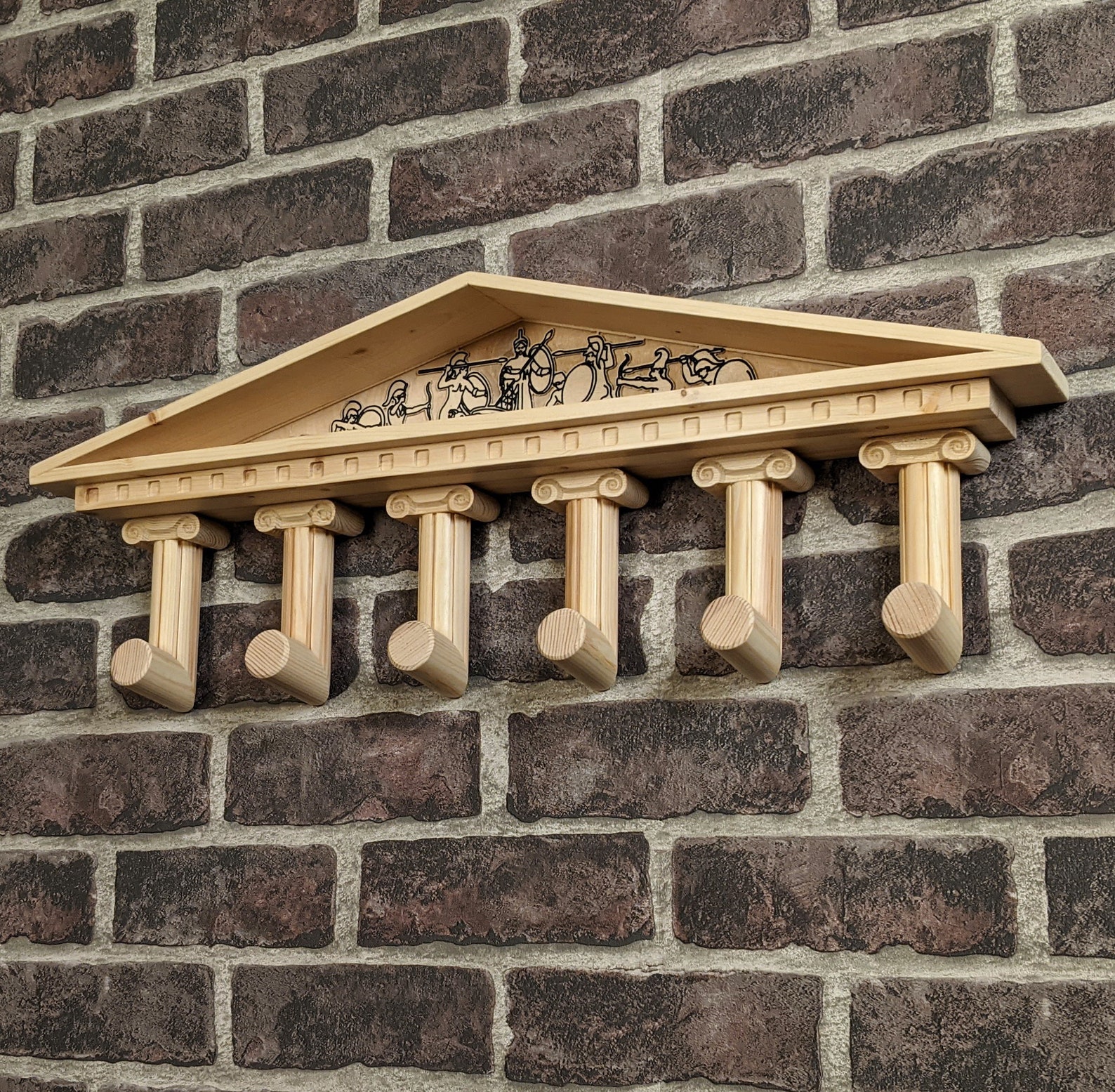 Greek Temple Wooden Coat Rack / Coatrack - Etsy