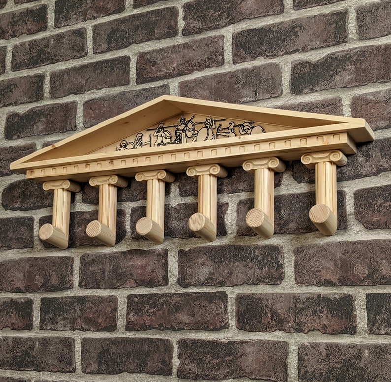 Greek Temple Wooden Coat Rack / Coatrack - Etsy