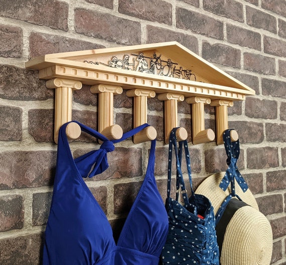 Greek Temple Wooden Coat Rack / Coatrack | Etsy