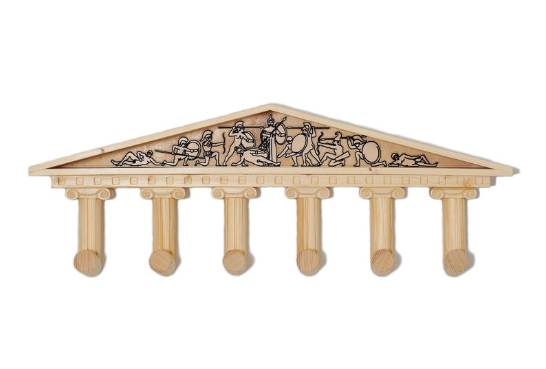 Greek Temple Wooden Coat Rack / Coatrack - Etsy