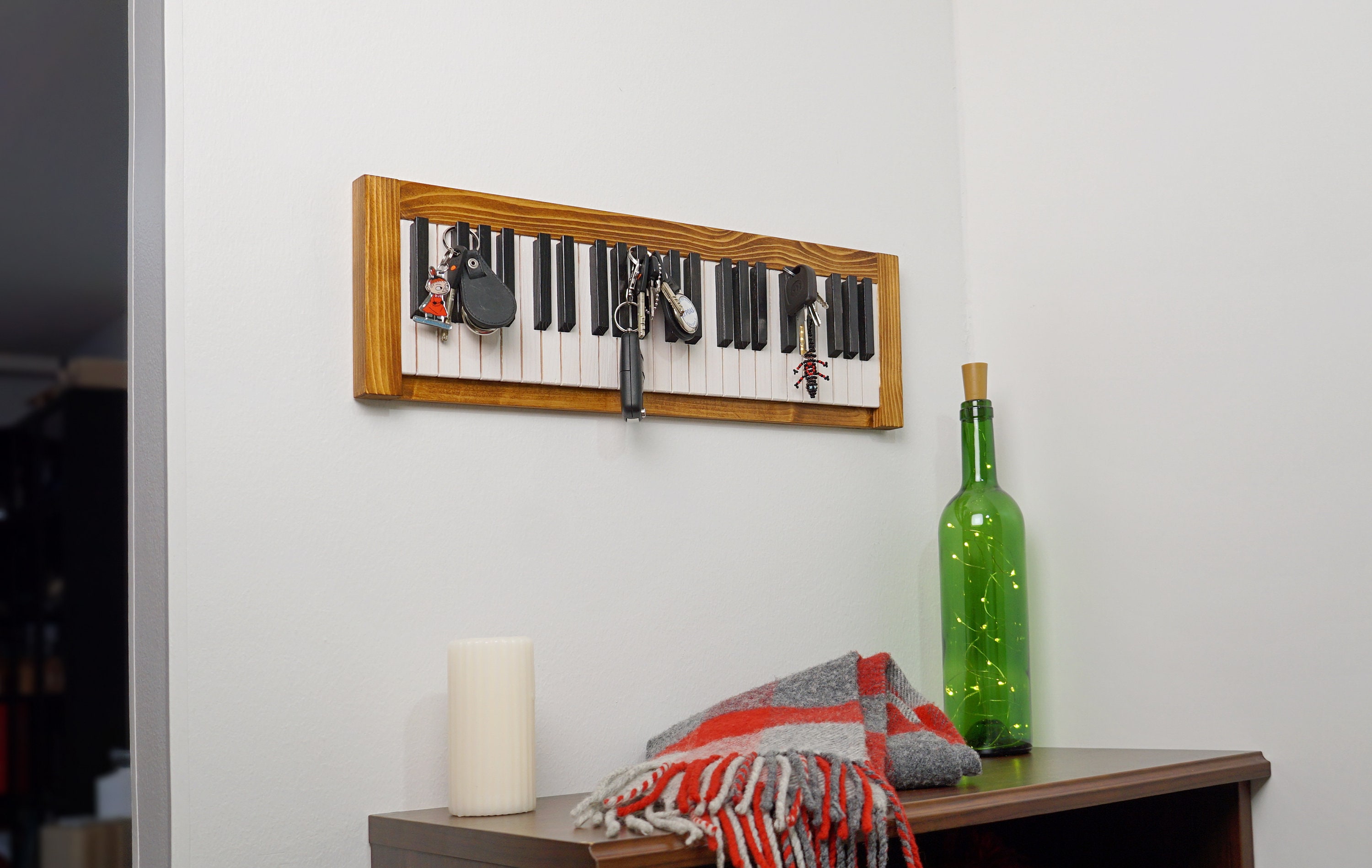 Piano Keys - Piano Shaped Keyrack / Key Rack - Etsy