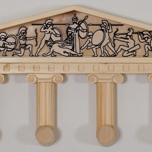 Greek Temple wooden coat rack / coatrack | Etsy