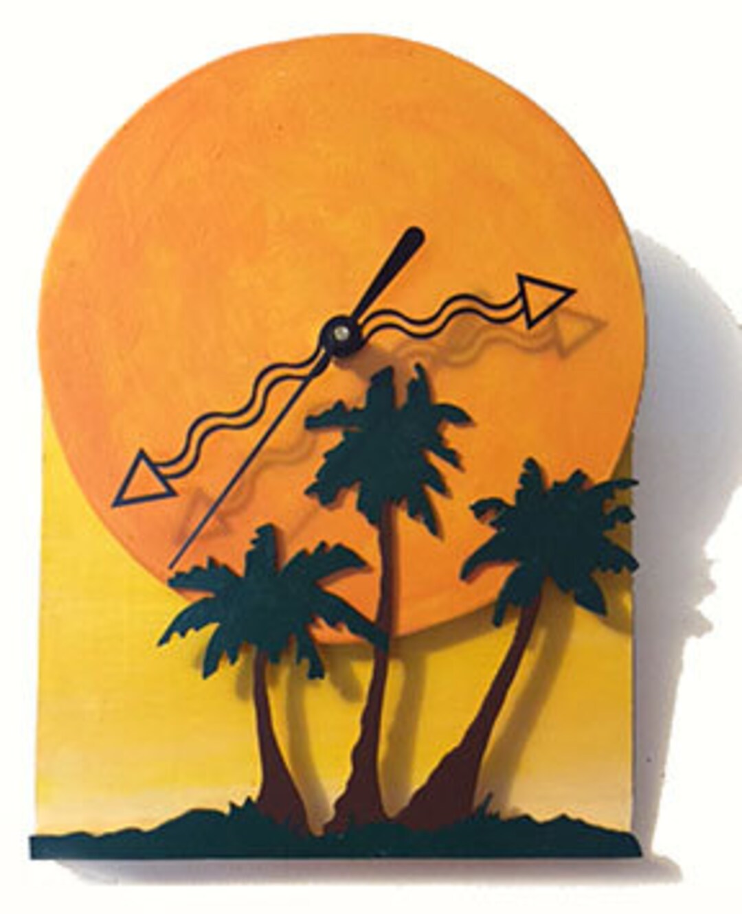 Palm Tree Clock - Etsy