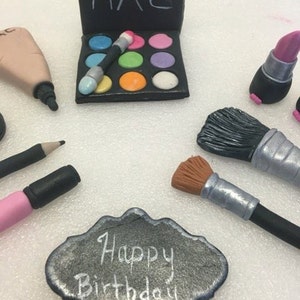 Cosmetic makeup Edible Cake Topper - Etsy