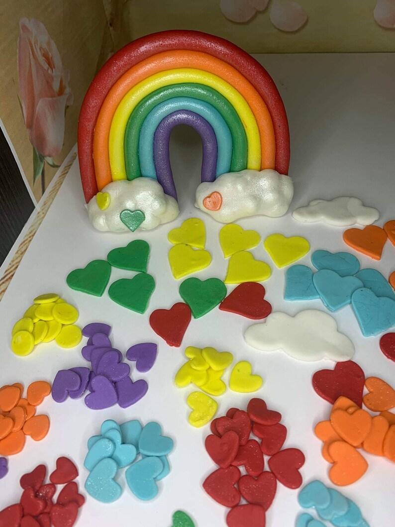 Complete Fondant Rainbow Cake Decorating Set - Etsy