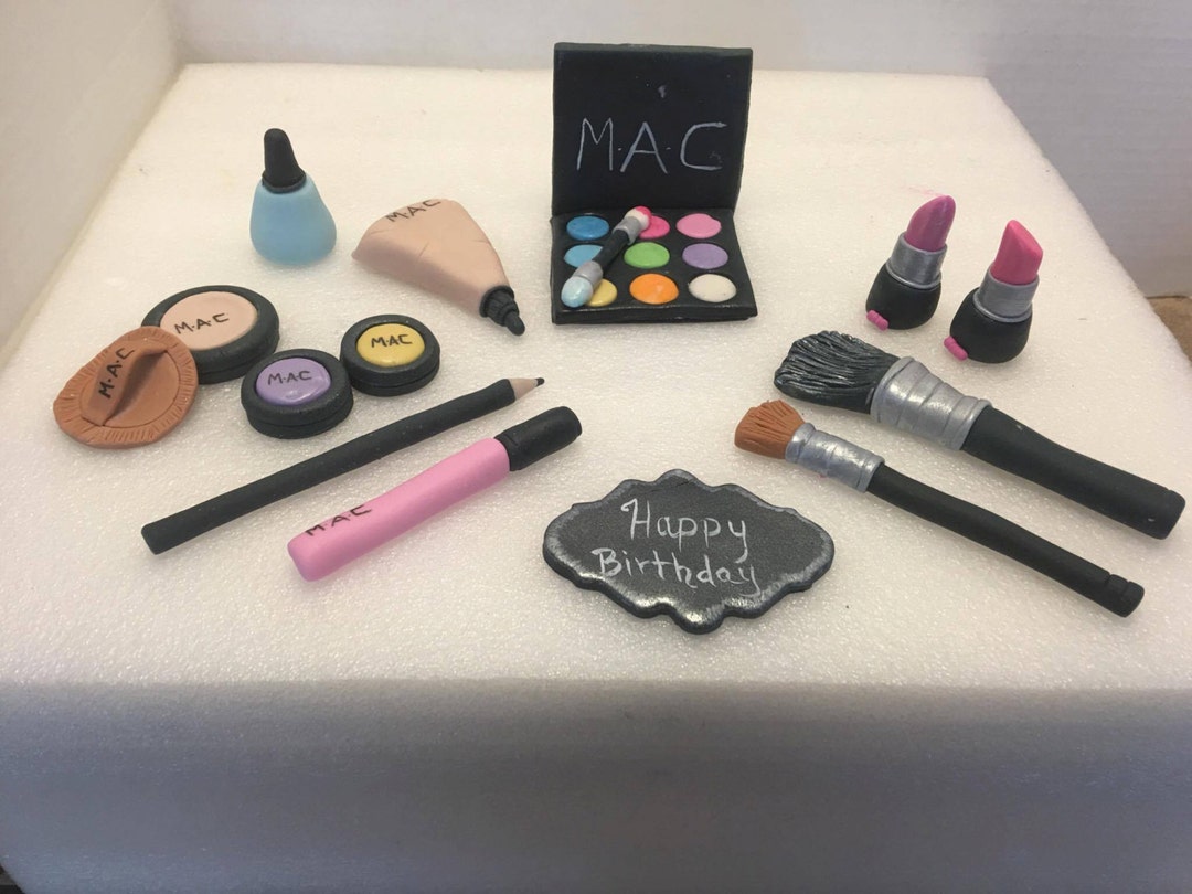 Cosmetic makeup Edible Cake Topper - Etsy