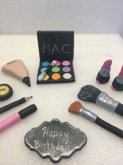 Cosmetic makeup Edible Cake Topper - Etsy