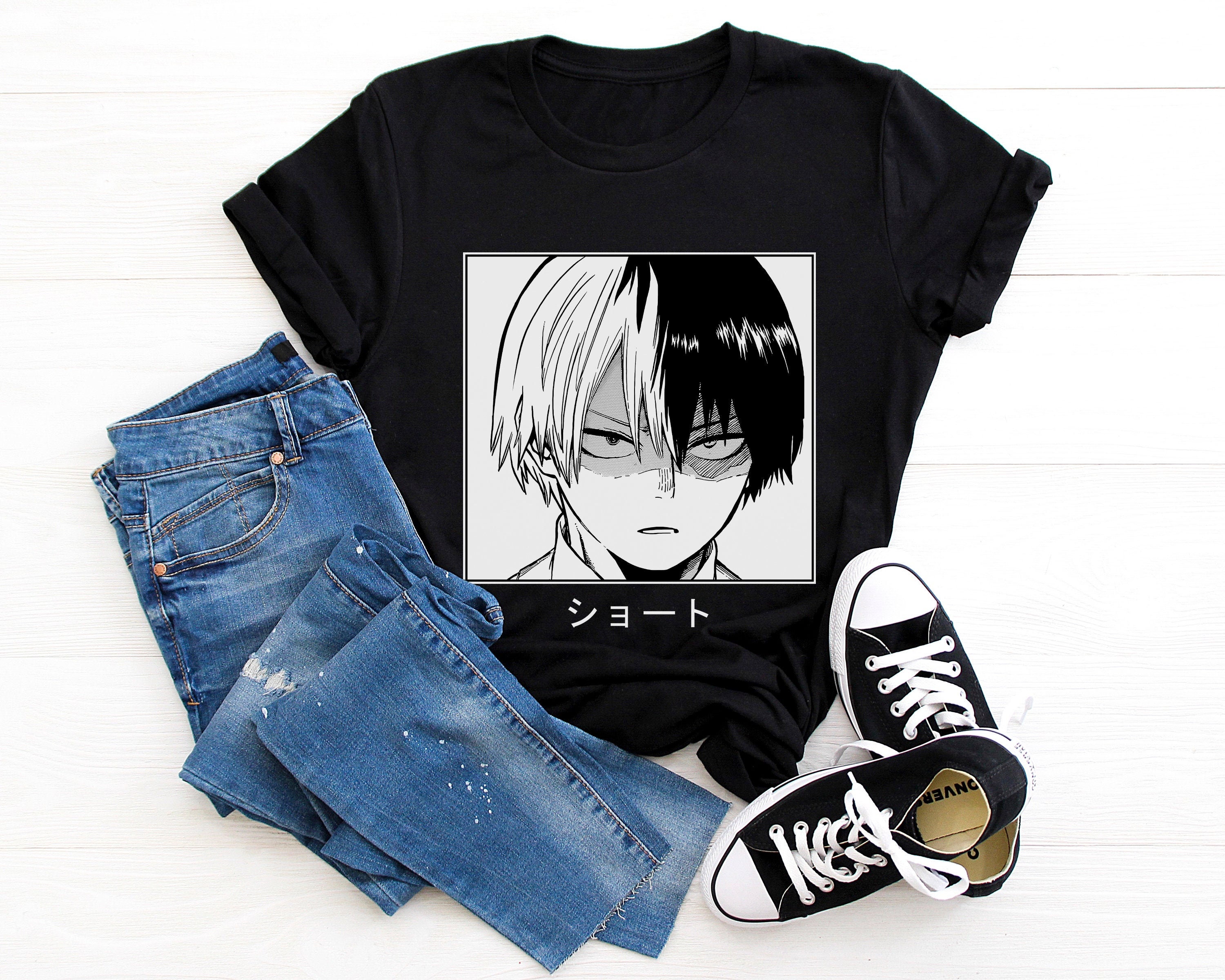 Unisex My Hero Academia Shoto Todoroki Shirt Boku No Hero Etsy Hong Kong
